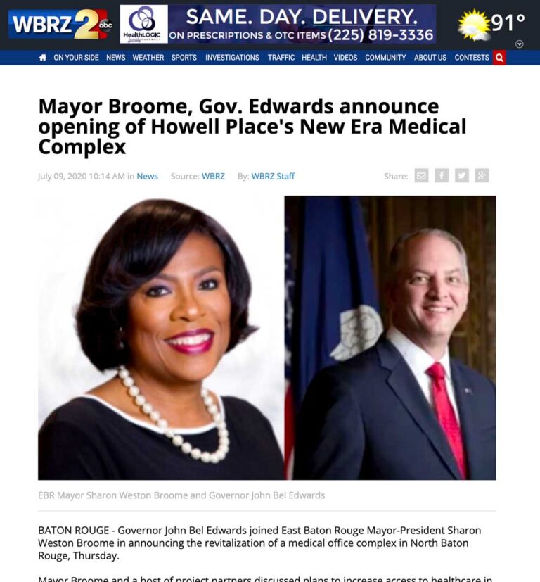 New Era Companies | WBRZ-Mayor Broome, Gov. Edwards announce opening of ...